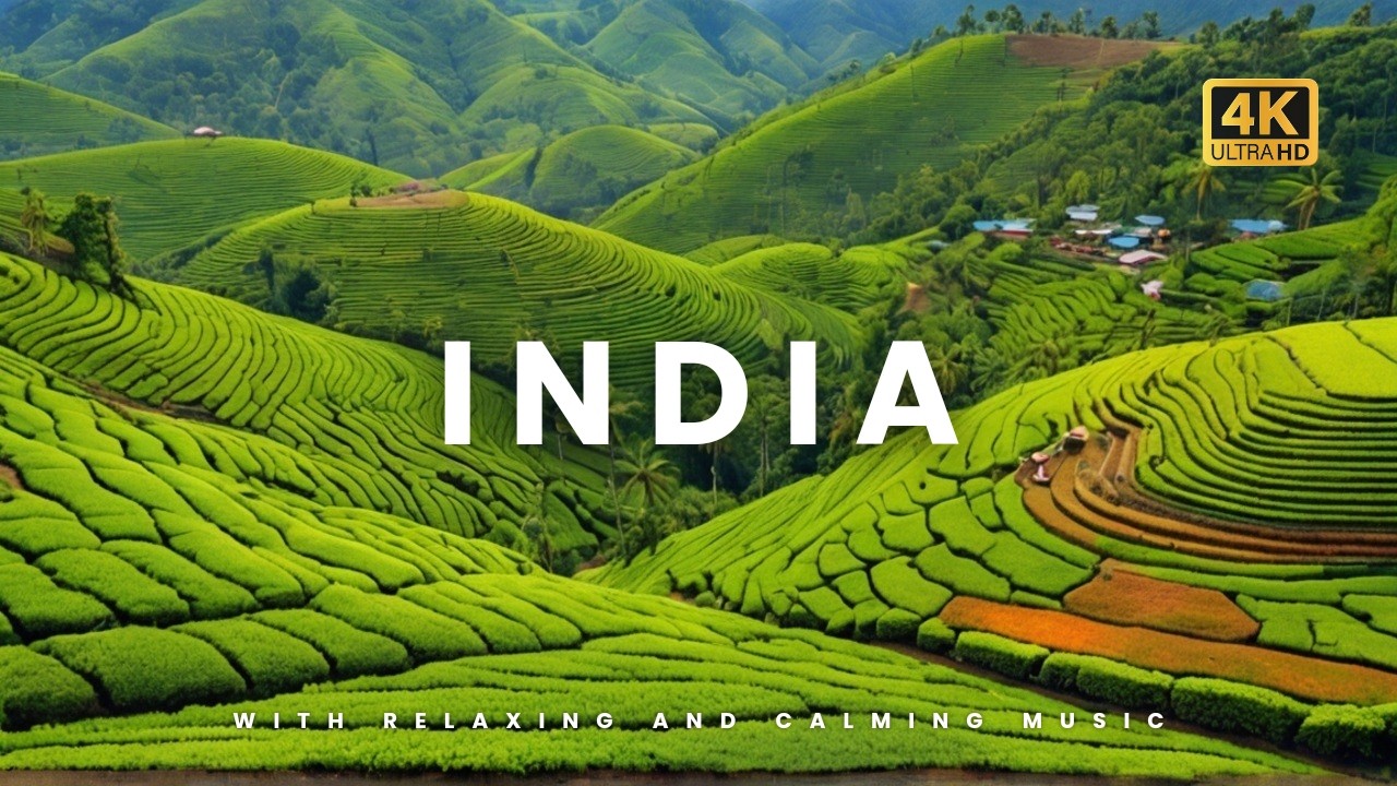 India nature in 4k with Relaxing Music - YouTube