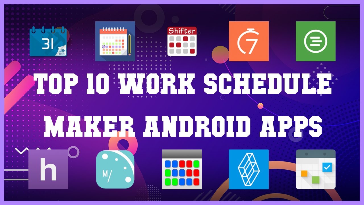 Top 10 Work Schedule Maker Android App | Review - YouTube