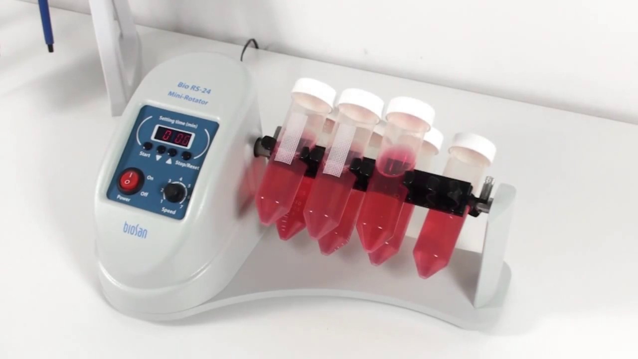 Bio RS-24, Mini-Rotator for test tubes with timer - Marketed by ...