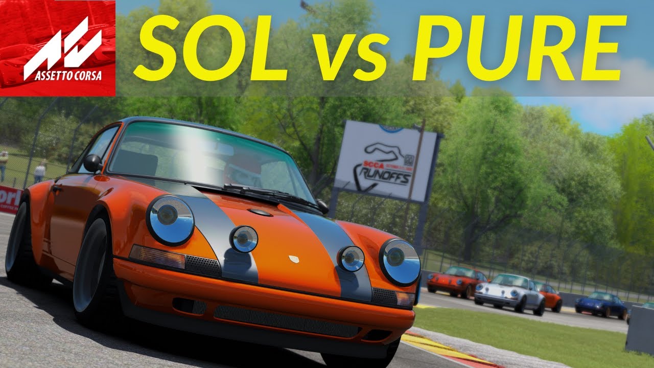 SOL vs PURE - The Battle Of The FPS! Assetto Corsa Rain And Quality ...