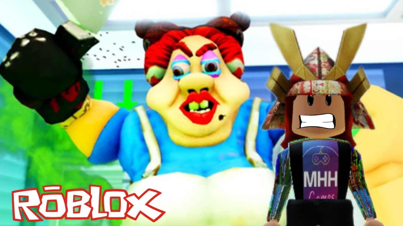 ROBLOX - ESCAPE EVIL LUNCH LADY - ESCAPAMOS DA TIA ASSUSTADORA DA ...