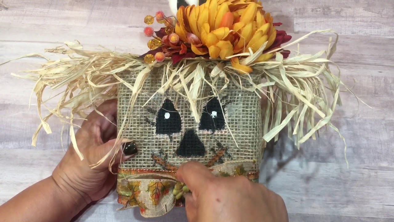 Glass Block Scarecrow light & vinyl tray - YouTube