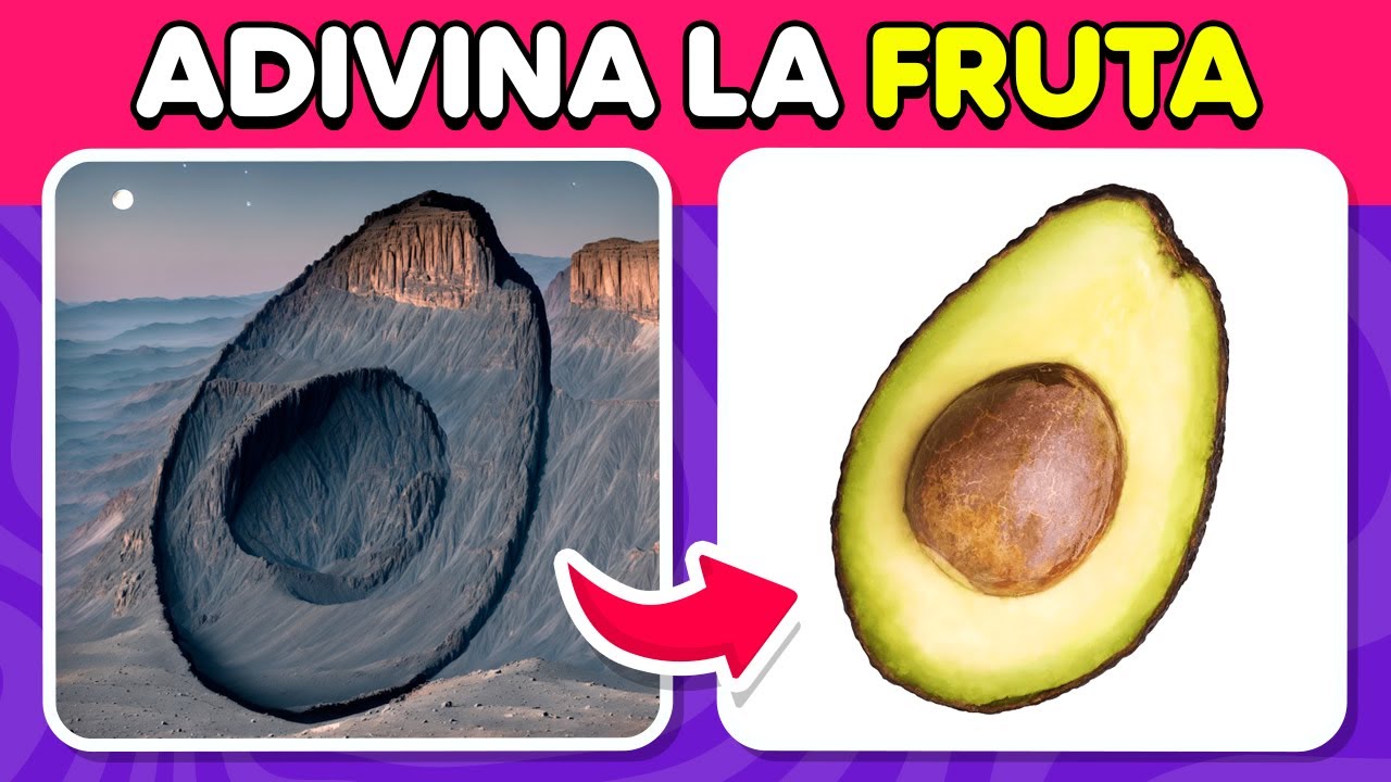 Adivina la FRUTA Oculta por la Ilusión 🍓🍍 Niveles fácil, medio y ...