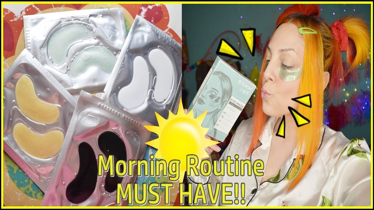 Morning Routine MUST HAVE!! | Olrom 32 piece Eye Mask Kit - YouTube
