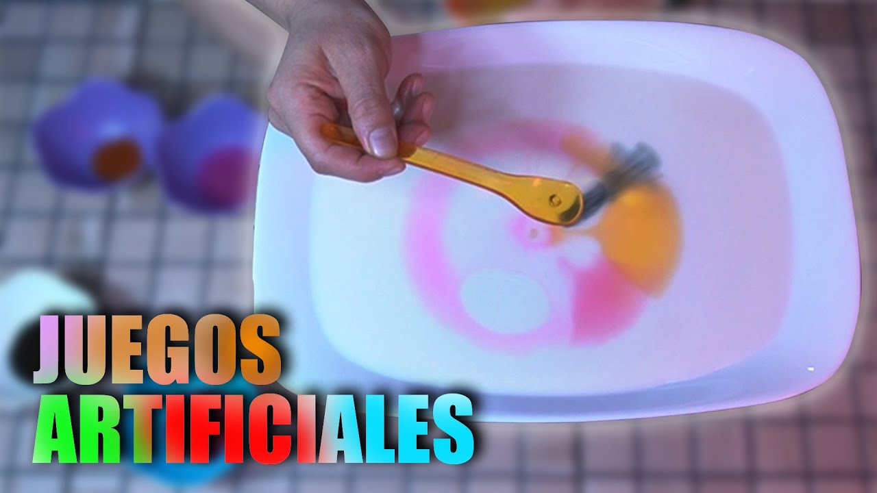 🔴🟠🟡 Leche MAGICA Experimentos con leche y colorante - YouTube