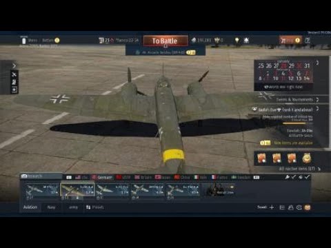 War Thunder the great luftwaffe german tree - YouTube