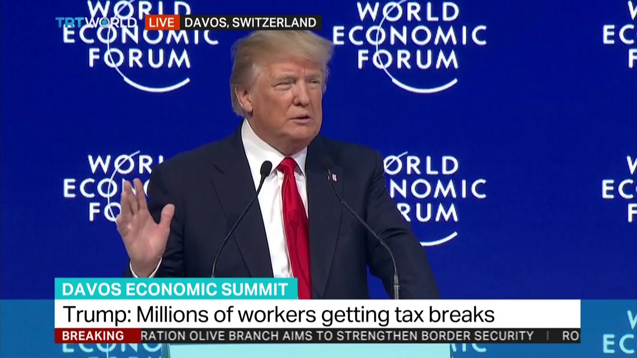 US President Donald Trump addresses WEF at Davos - YouTube