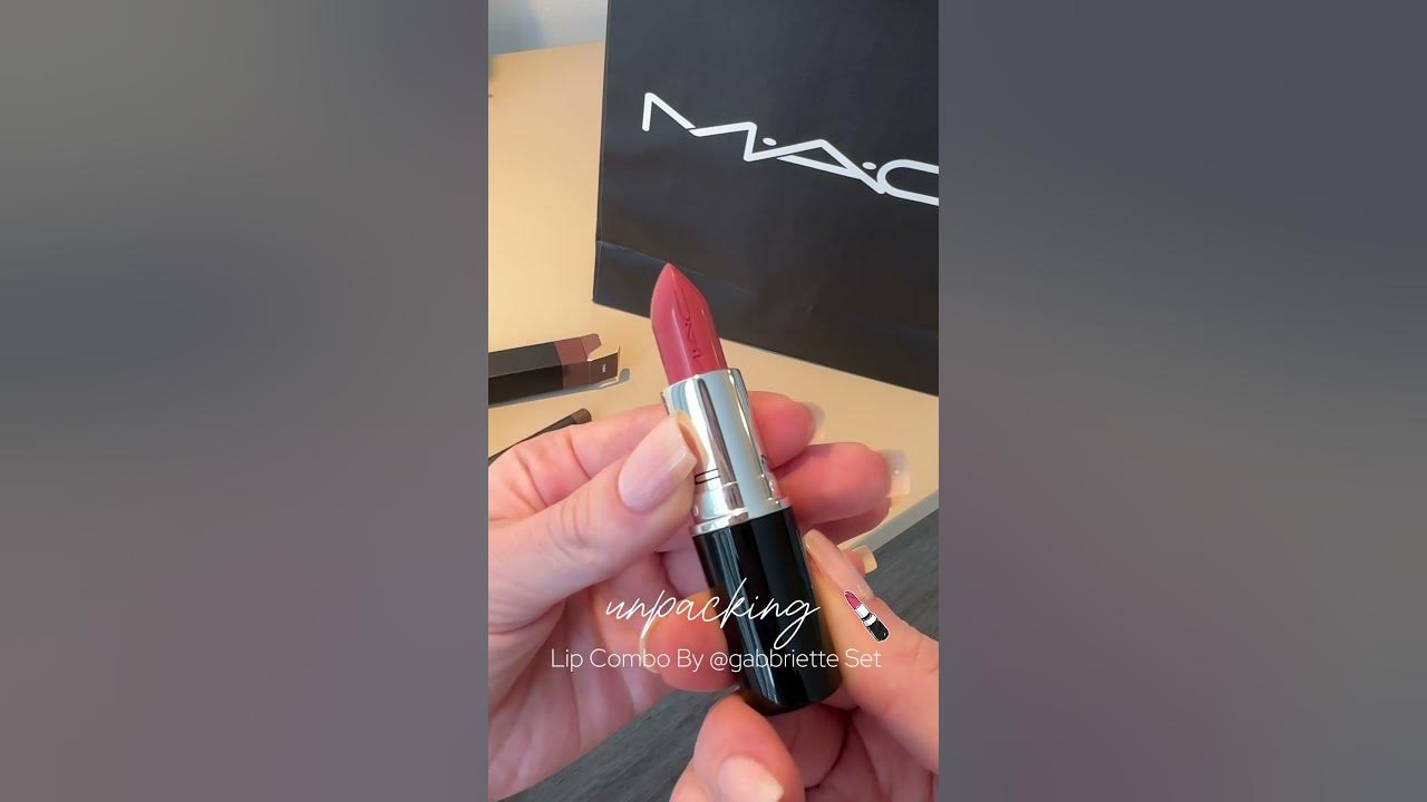 Perfect combo @maccosmetics 3-Pc. Lip Combo By @gabbriette Set #unboxing - YouTube