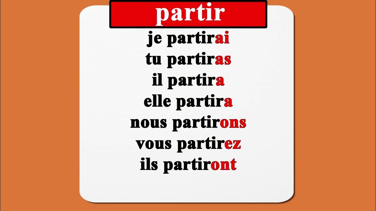 Le Verbe Partir Au Futur Simple De L indicatif YouTube le-verbe-partir-au-futur-simple-de-l-indicatif-youtube