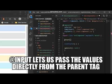 Making bootstrap cards re-usable using angular components - YouTube