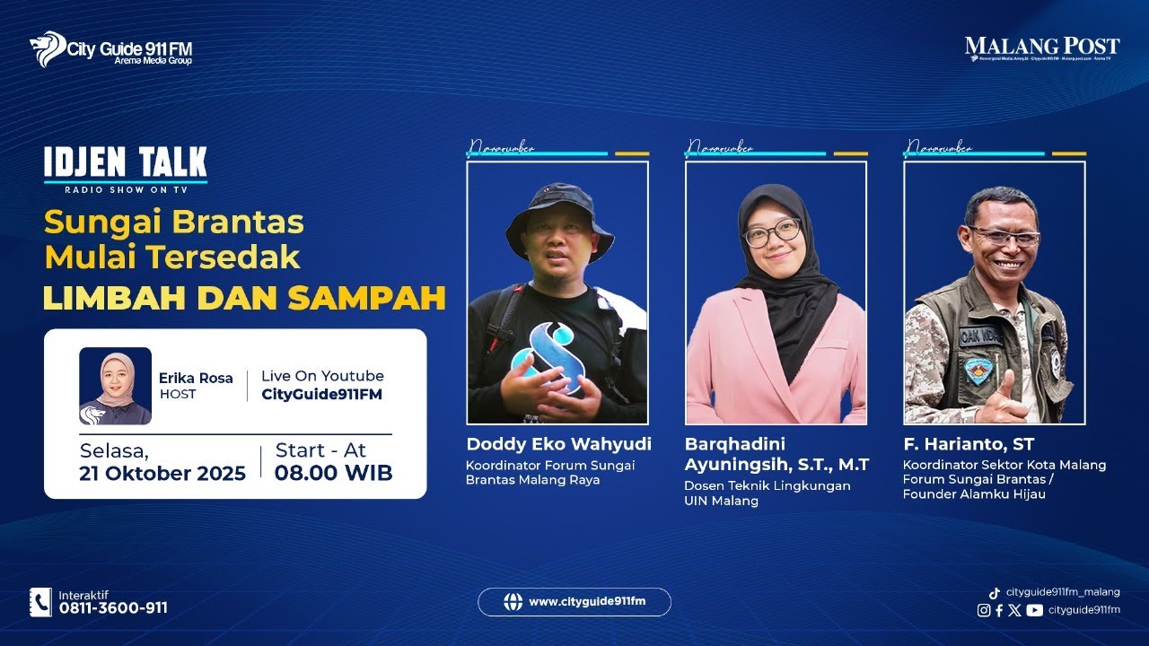 Idjen Talk - Sungai Brantas Mulai Tersedak Limbah dan Sampah - YouTube