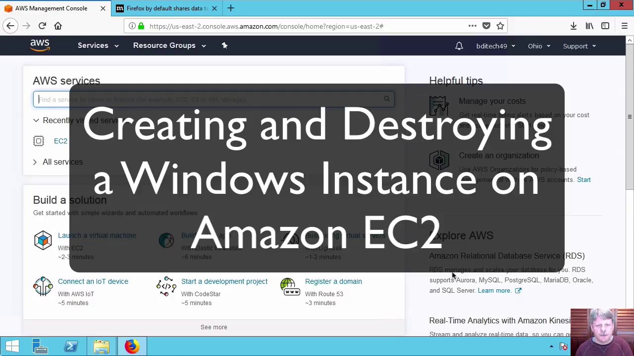 Creating AWS Windows Instance - YouTube