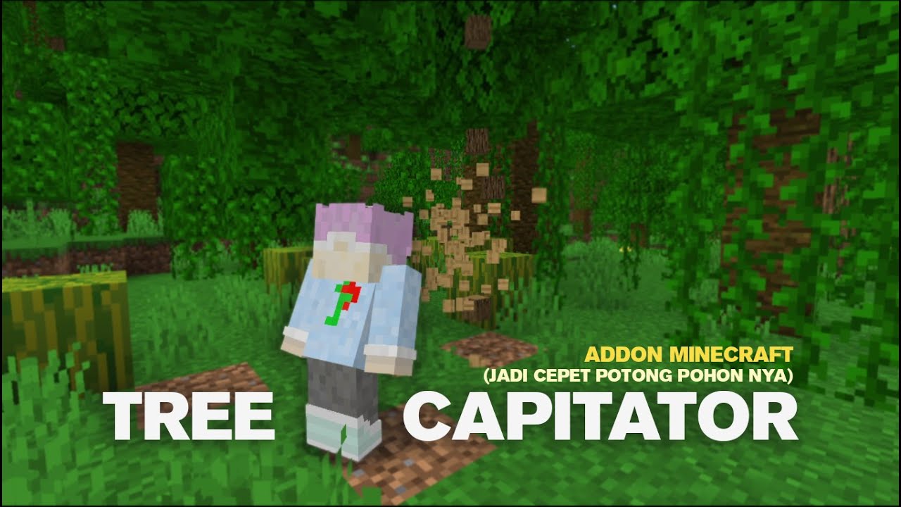 Tree Capitator,Addon yang bikin survival kalian jadi mudah di Minecraft(ADDON MINECRAFT) - YouTube