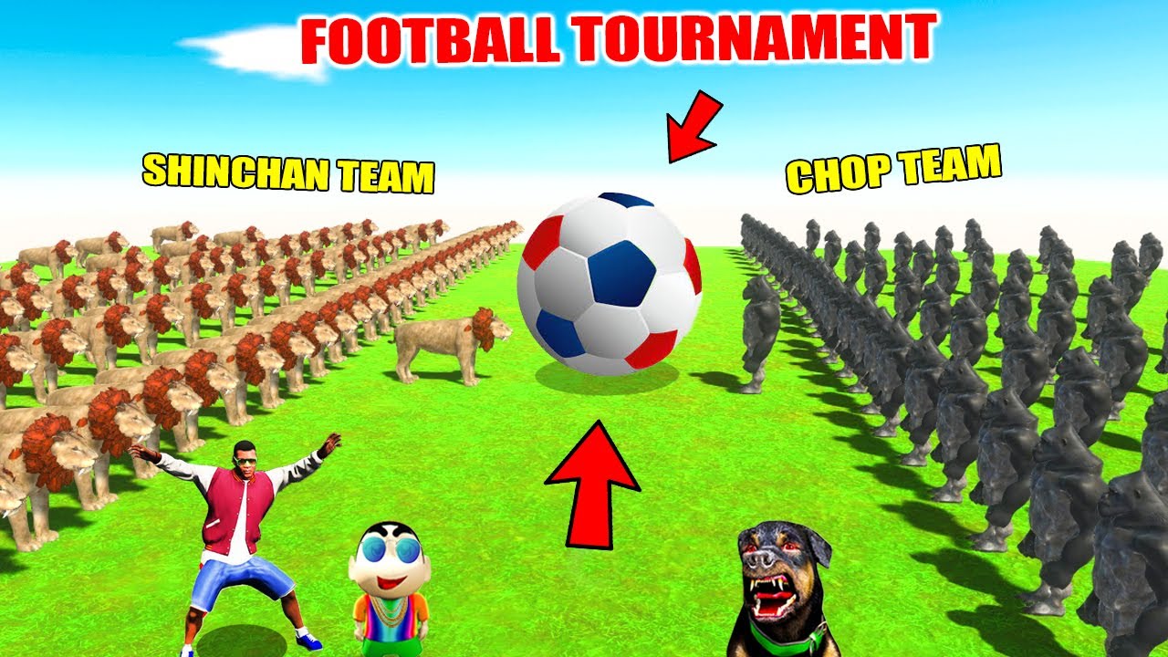 lion vs monkey football - YouTube
