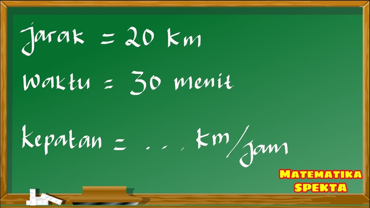 Cara Menghitung Kecepatan Rata-rata - YouTube