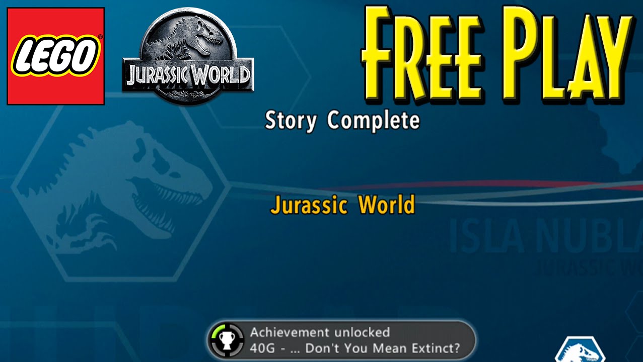 LEGO Jurassic World Free Play - Main Street Showdown 100% All Minikits ...
