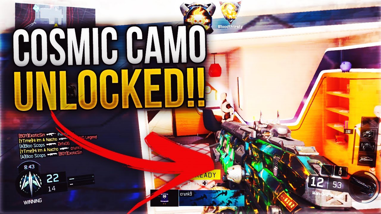 NEW COSMIC CAMO UNLOCKED: 500,000,000 HEADSHOT CONTRACT COMPLETE ...
