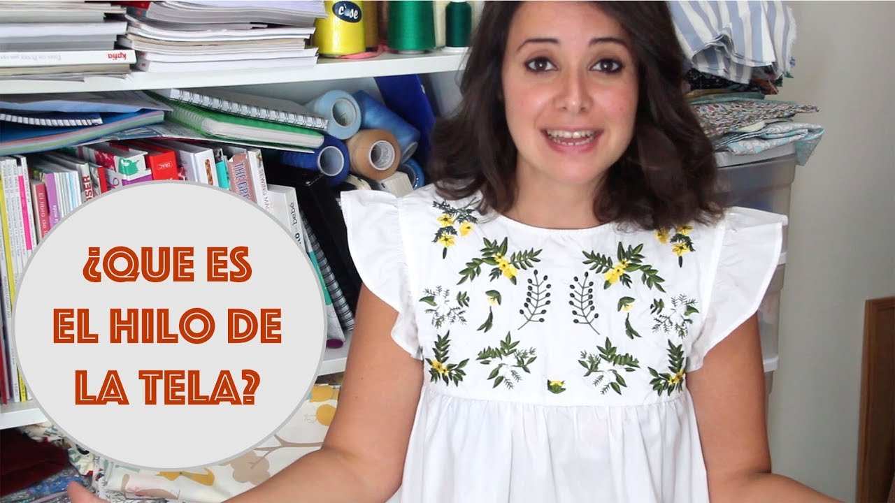 Clases de confección de ropa: ¿que es el hilo de la tela? - YouTube