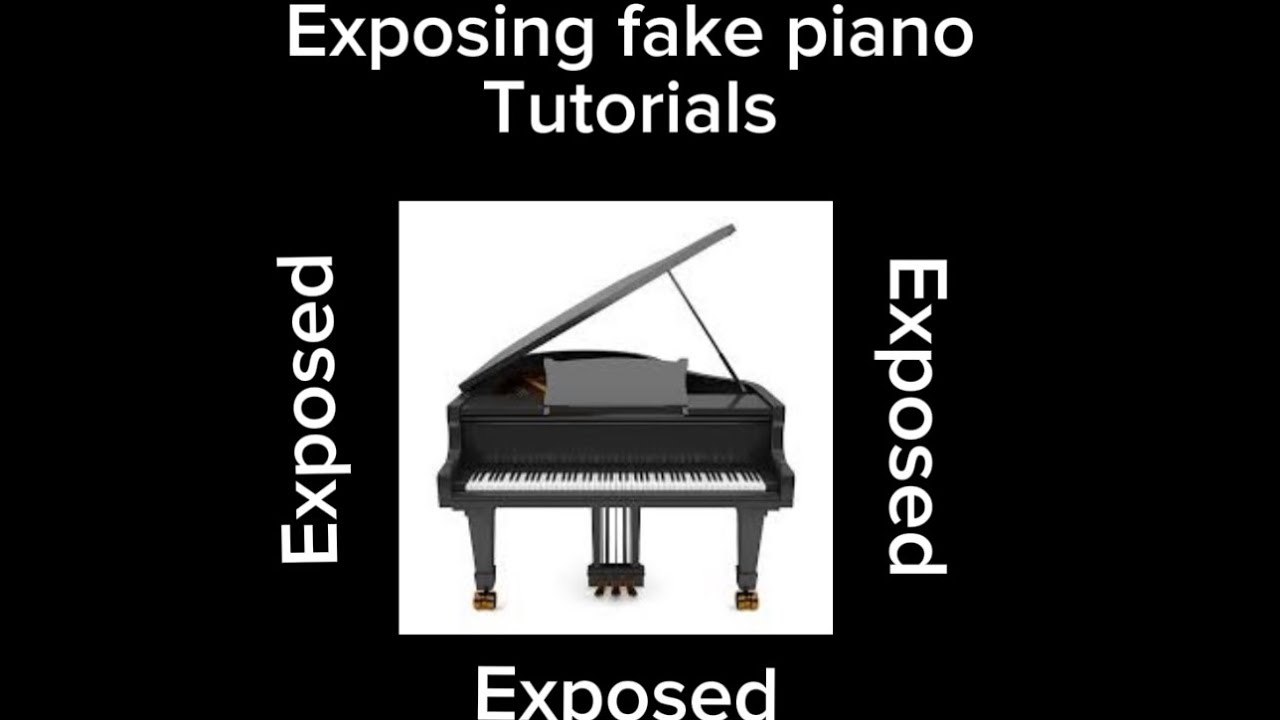 Exposing fake piano tutorials #piano - YouTube