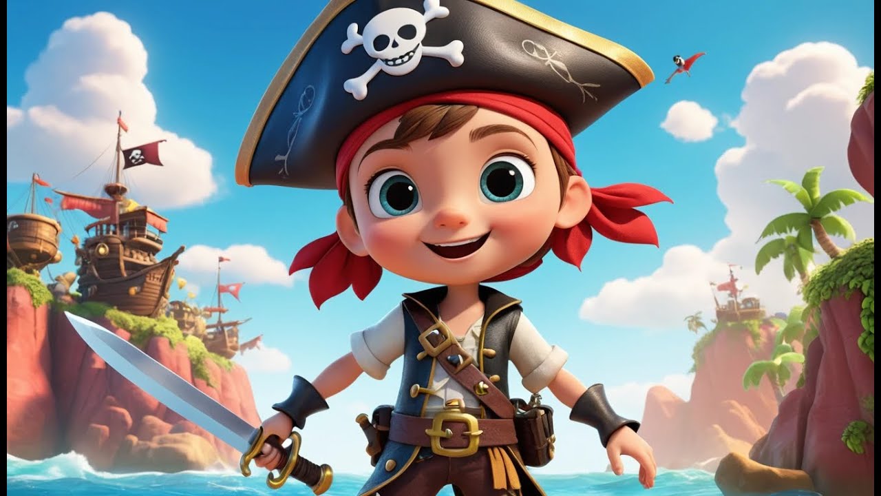 JJ’s Talking Pirate Hat – Treasure Time! | Fun Pirate Adventure Song ...