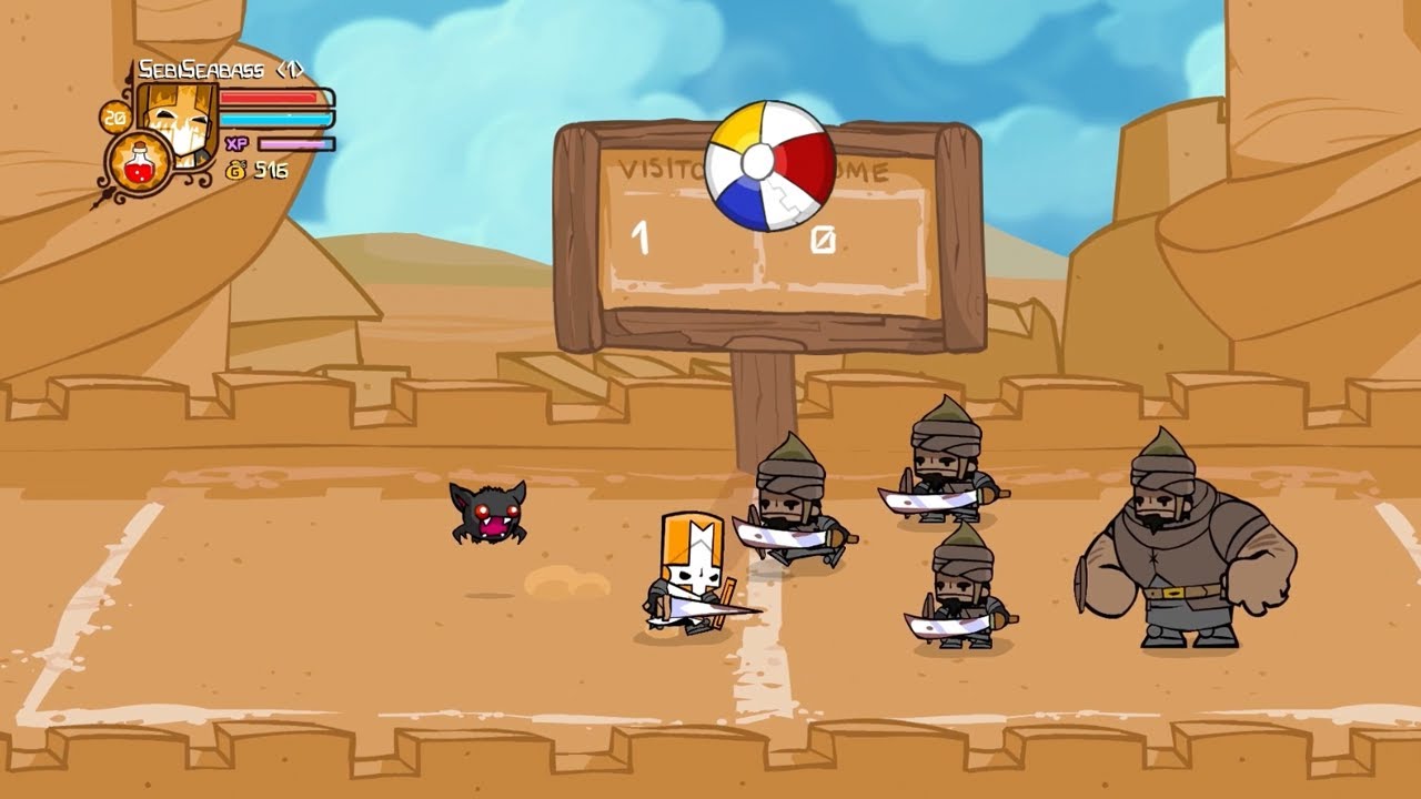 Castle Crashers Remastered | Part 9: Desert Chase & Sand Castle [Solo ...