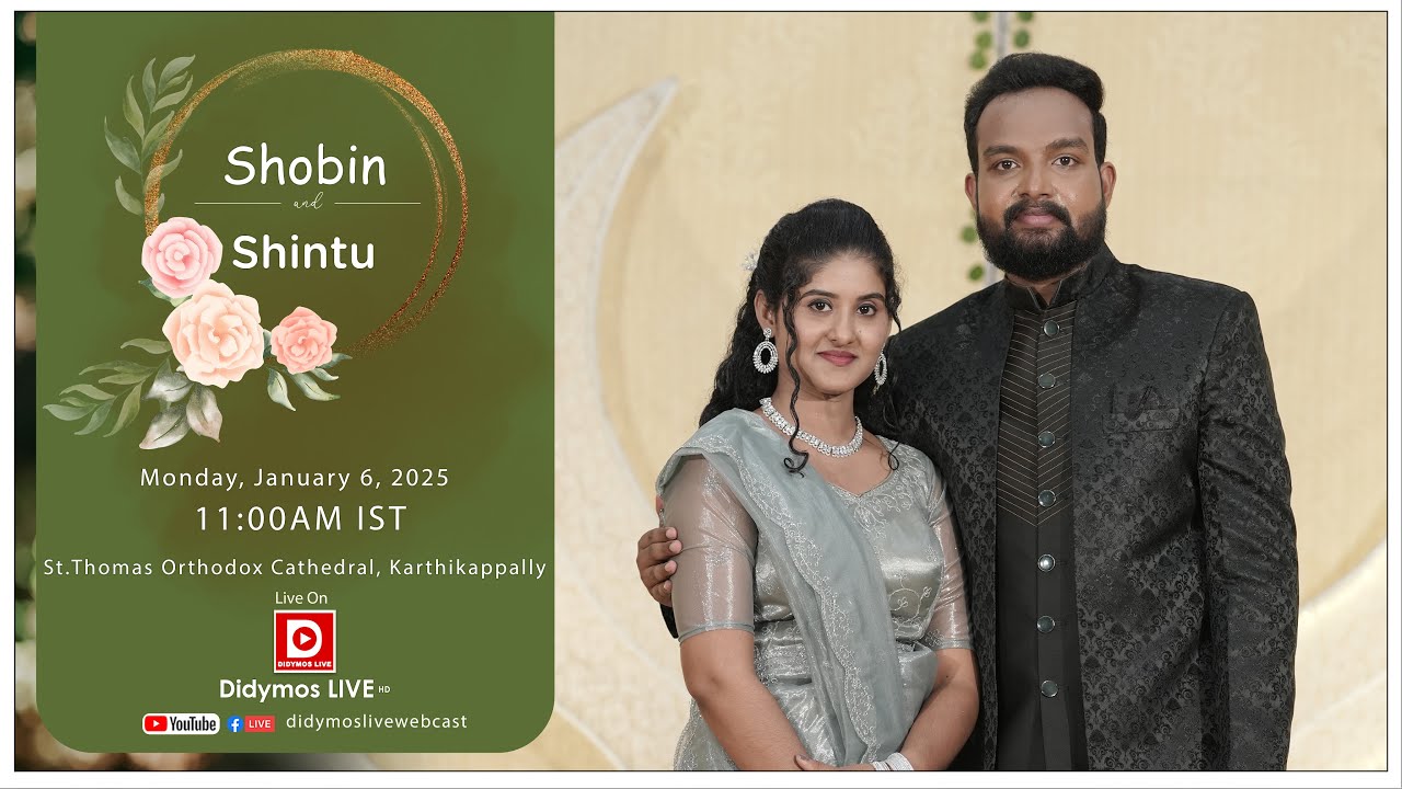UNITED IN LOVE | Shobin and Shintu's Wedding Ceremony | Live from St ...