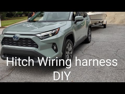 2019 - 2023 Toyota RAV4 hybrid wiring harness install diy and trailer hookup test