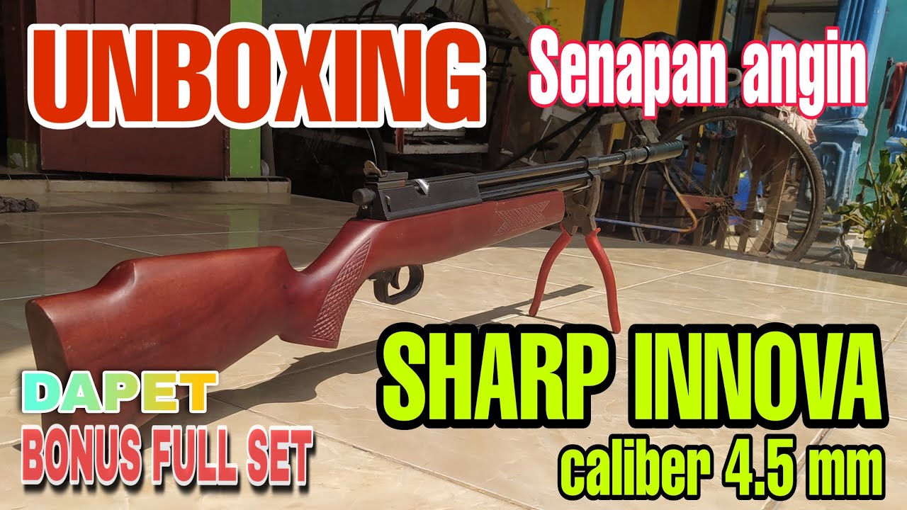 UNBOXING SENAPAN ANGIN SHARP INNOVA long - YouTube