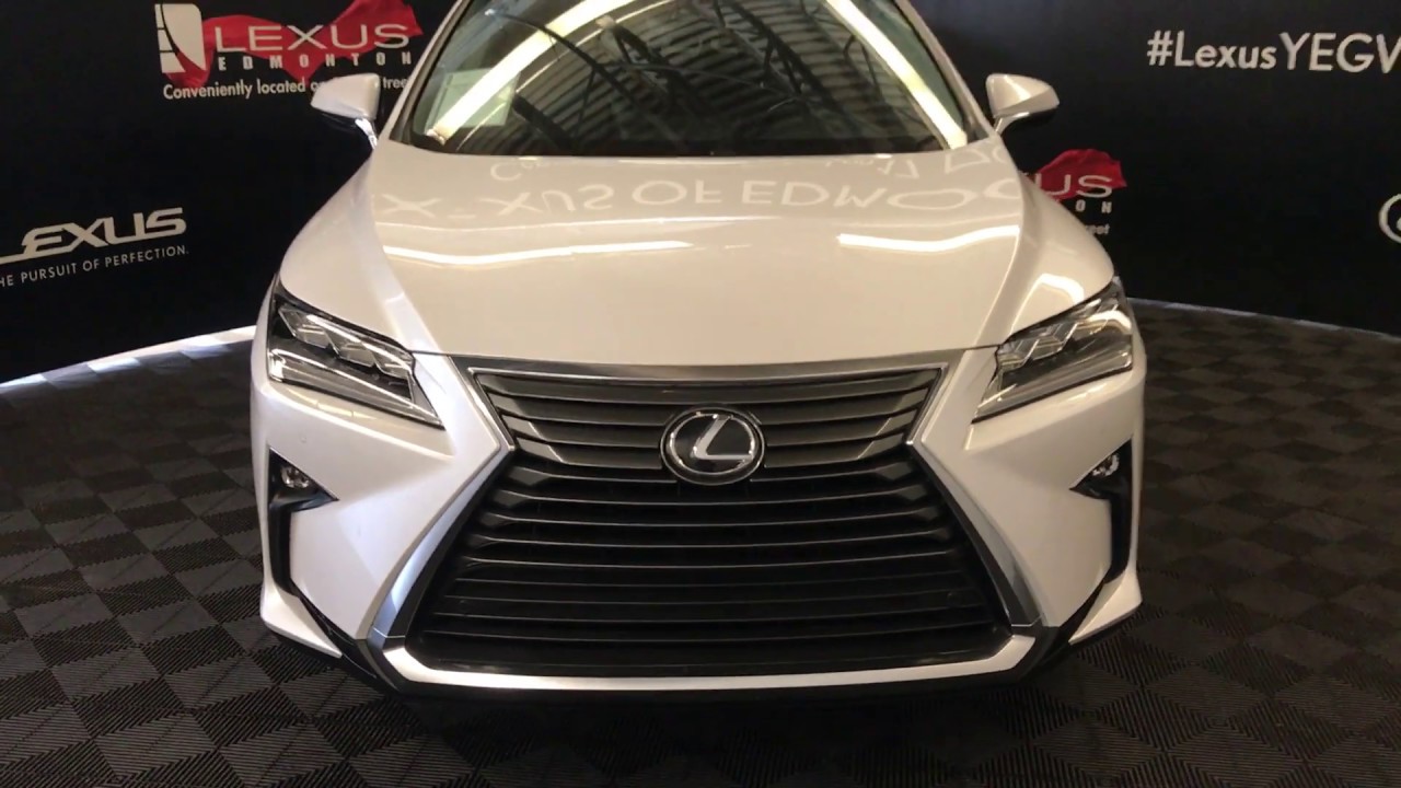 White 2019 Lexus RX 350 Luxury Package Review Edmonton Alberta - Lexus ...