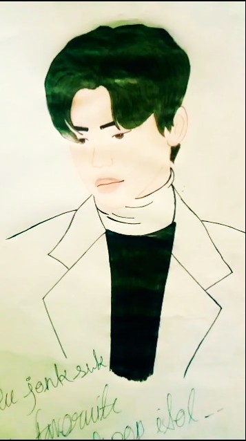Lee jonk suk my favourite kpop idol 🥰 drawing#shortsvideo - YouTube
