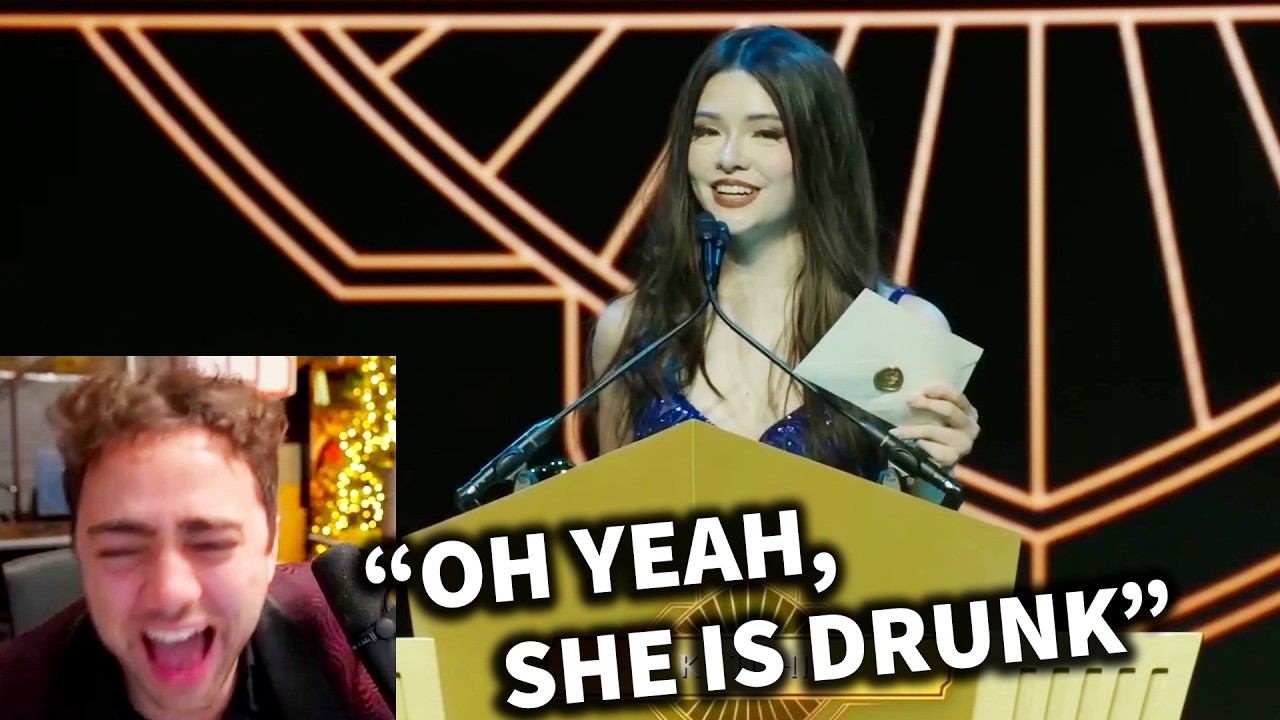 Mizkif realizes Katchii is Drunk while presenting - Streamer Awards ...