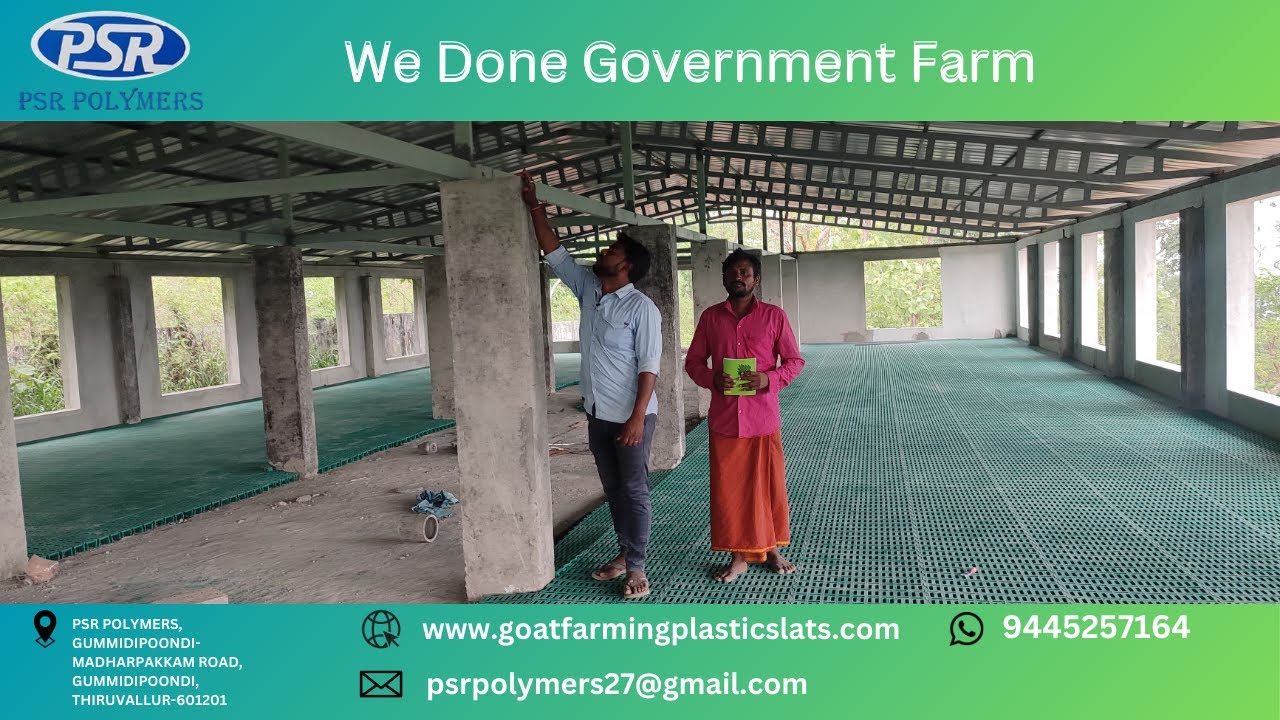 Government Farm | Goat farming flooring | goat flooring | plastic ...