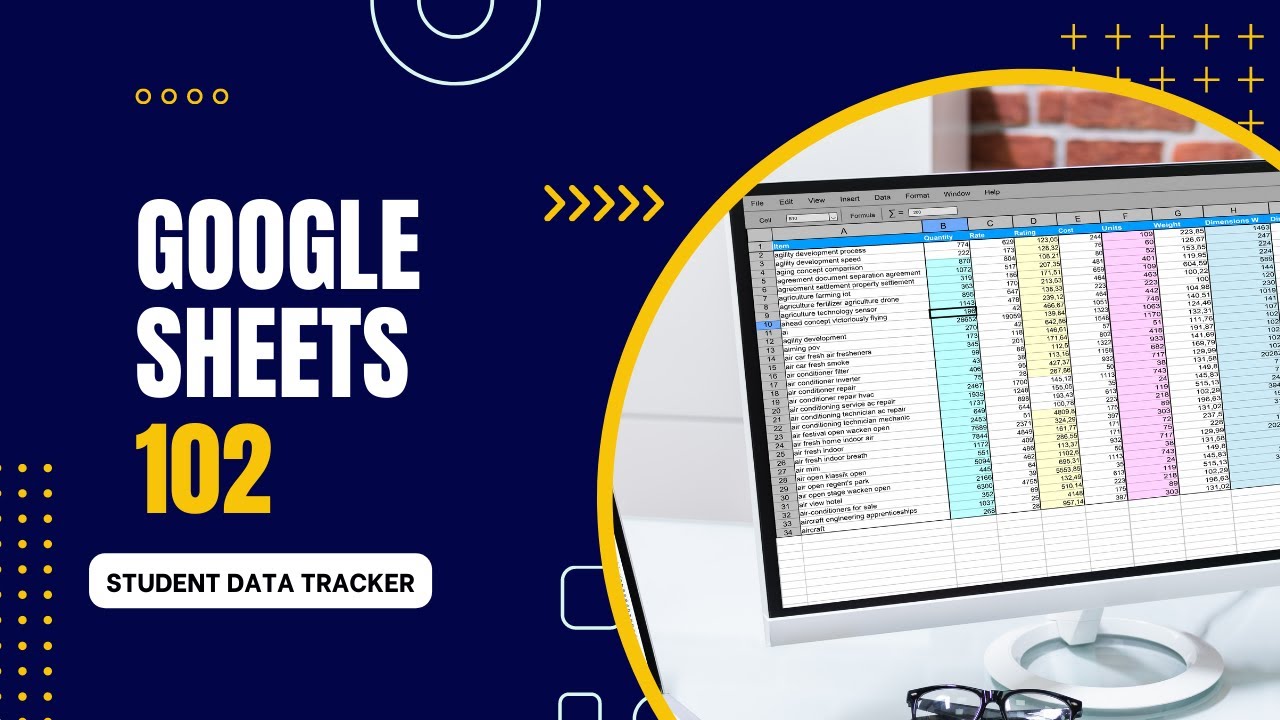 Google Sheets 102: Student Growth Data Tracker Sheet - YouTube