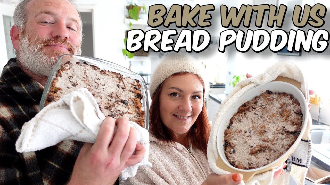 Easy Homemade Bread Pudding with a Spiced Sugar Topping - YouTube