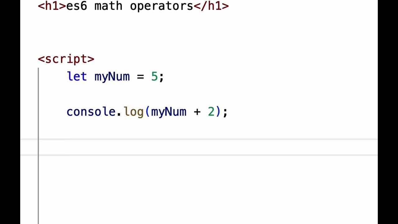 9. es6 Arithmetic operators es6 operator precedence binary vs unary operator - YouTube