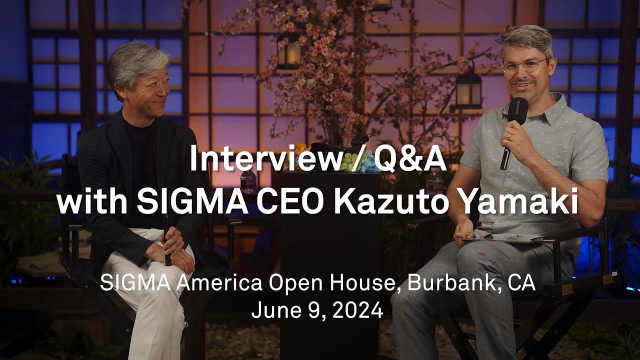 SIGMA Open House 2024 Interview with CEO Kazuto Yamaki - YouTube