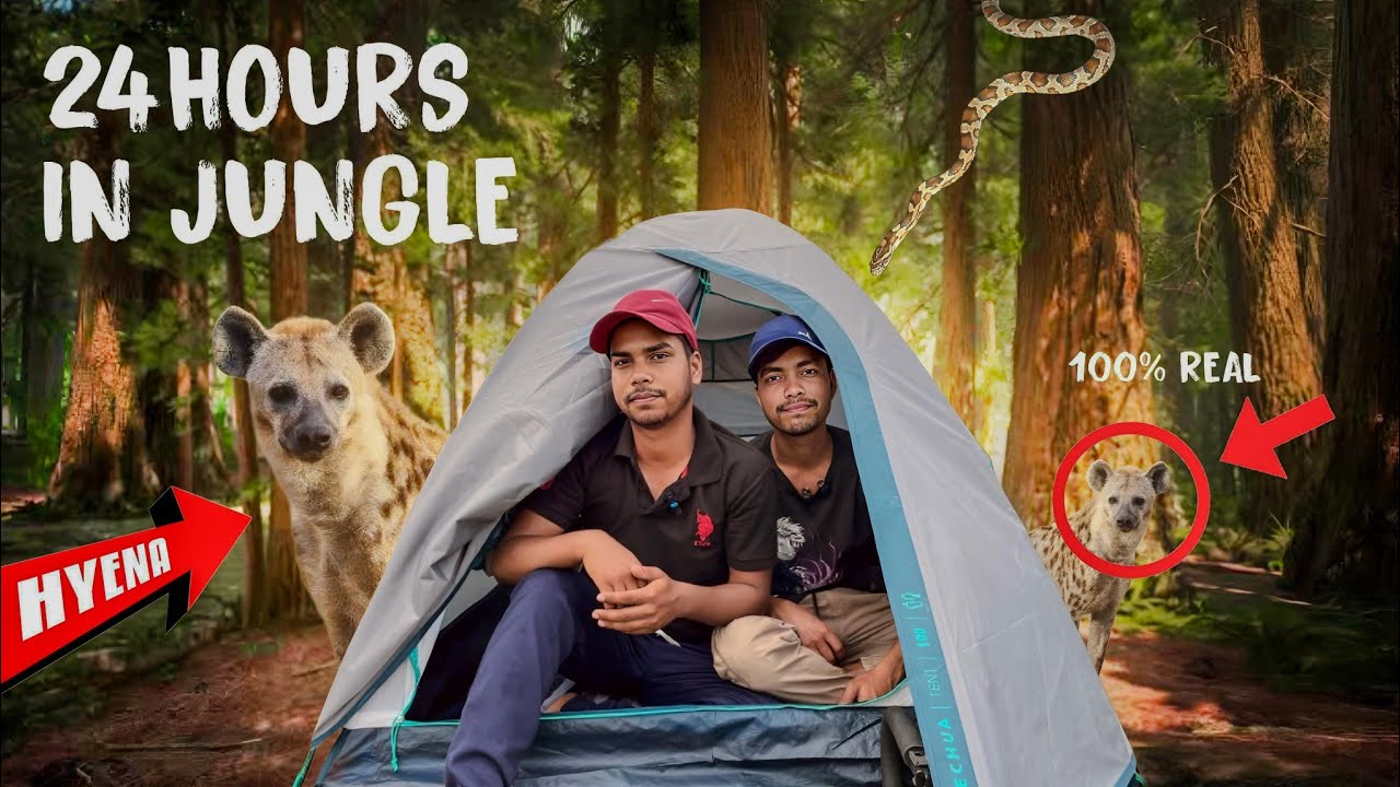 24 Hours in jungle | Camping & Fishing in the dark forest of Jharkhand ...