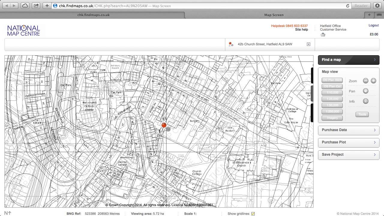 Plot: How to order an A4 1:1250 map - YouTube