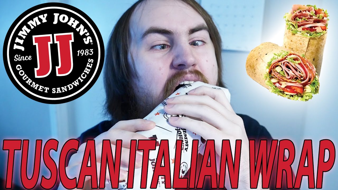 JIMMY JOHN'S TUSCAN ITALIAN WRAP REVIEW - YouTube