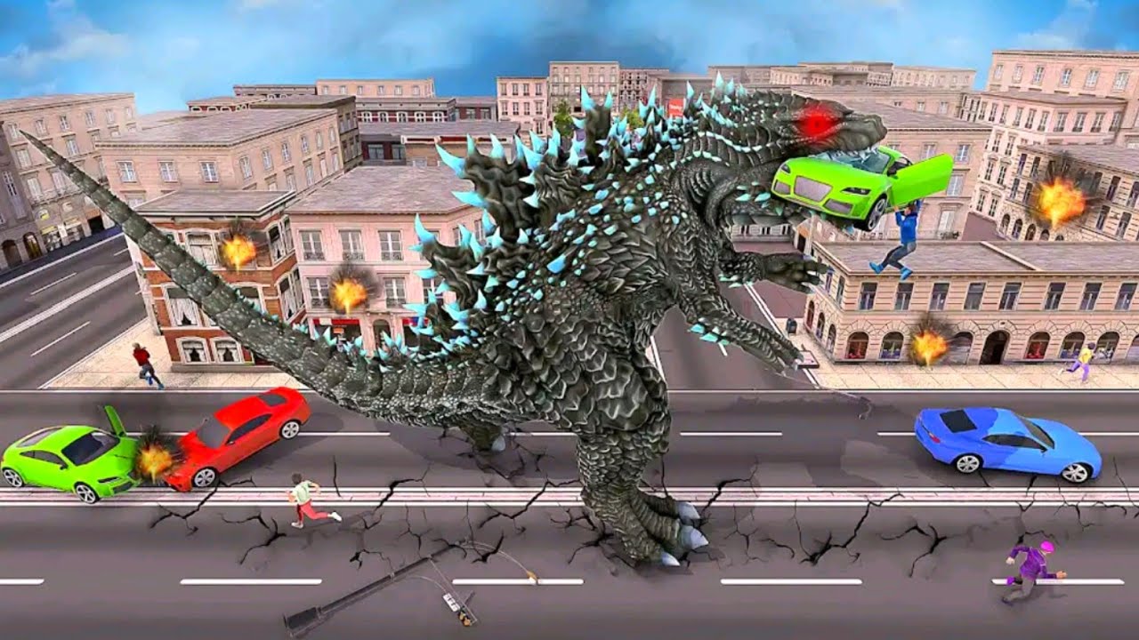 Godzilla City Attack - And Fight With The Monster - YouTube