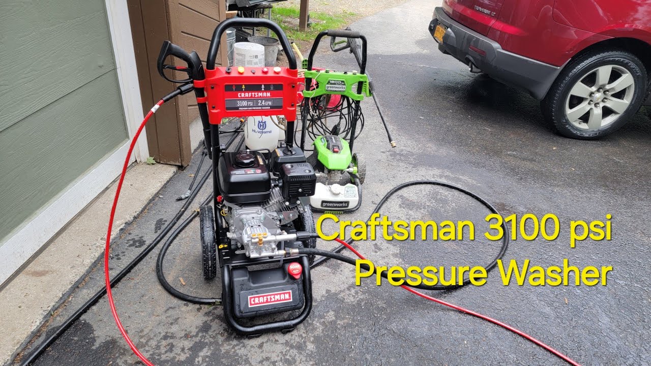 Craftsman 3100 psi Pressure Washer - YouTube