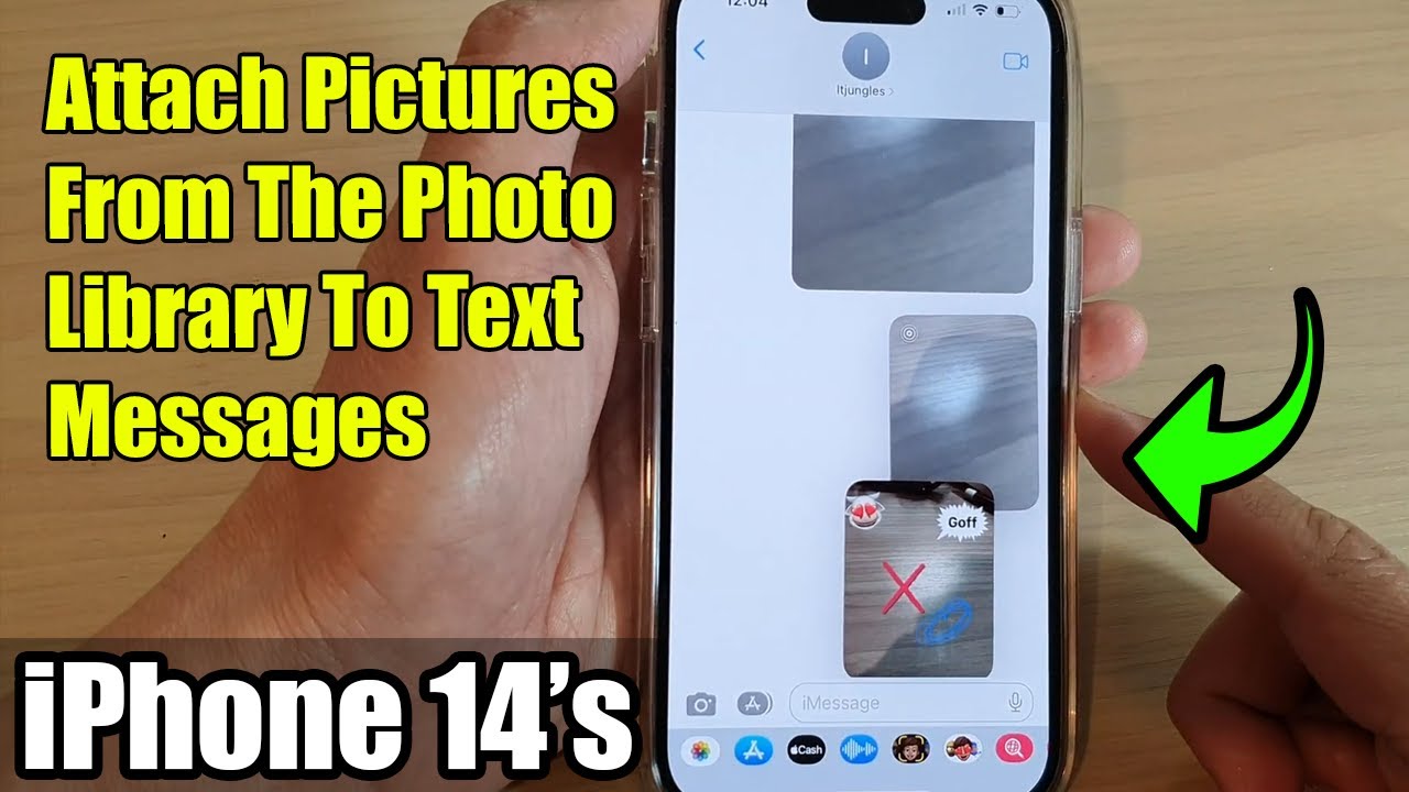 iPhone 14's/14 Pro Max: How to Attach Pictures From The Photo Library ...