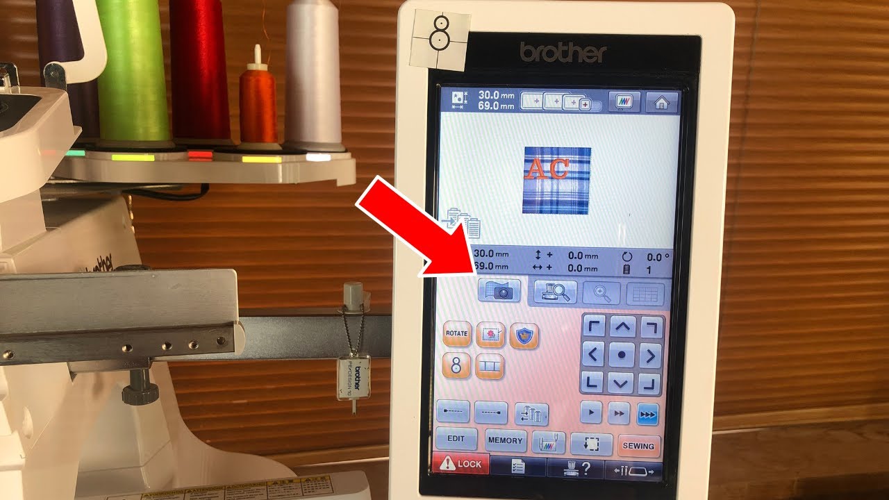 How To Use The Camera On the Brother Entrepreneur Pro Embroidery ...