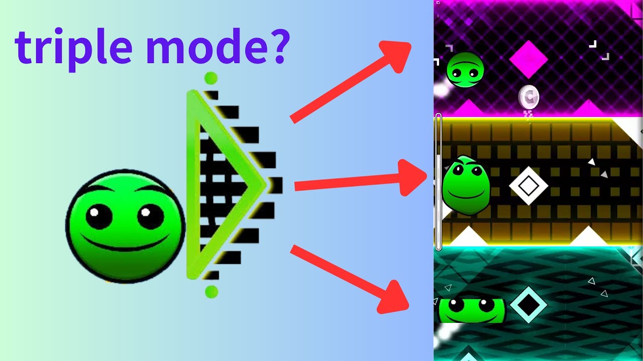 triple mode?/ stars or death ep2 / geometry dash 2.2/whiterry # ...