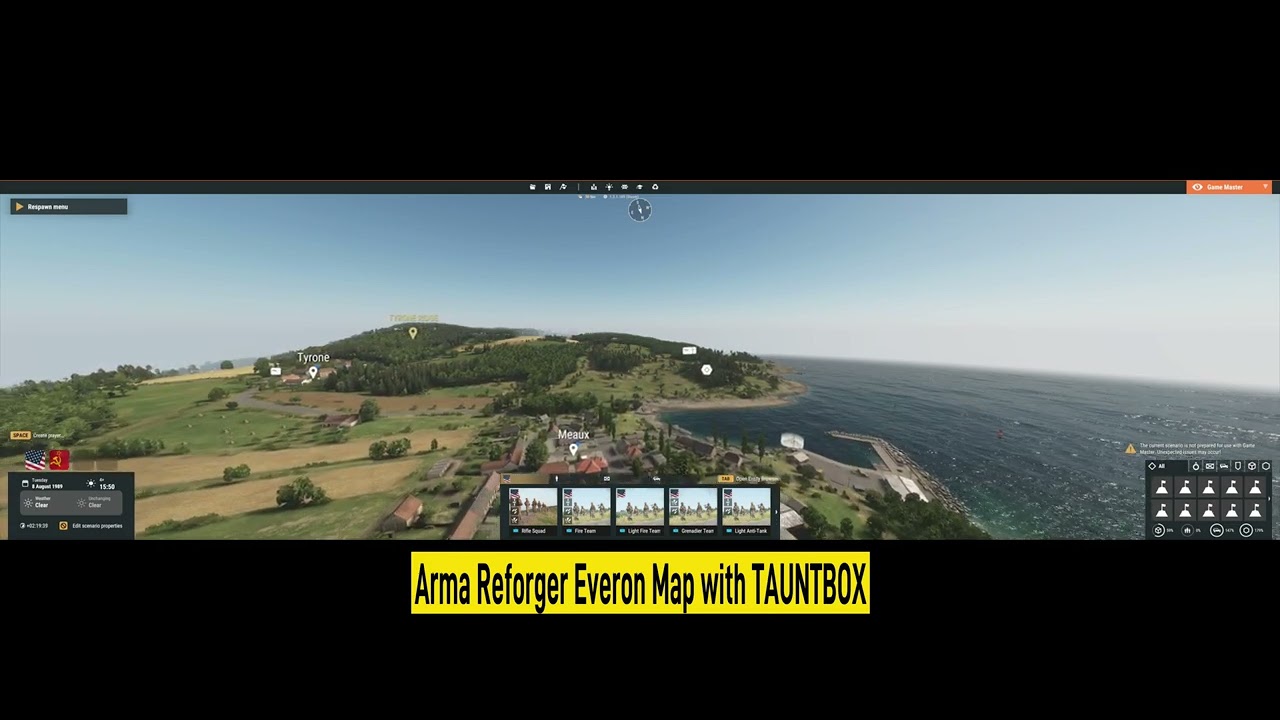 THE SIZE OF ARMA REFORGER /EVERON MAP With TAUNTBOX - YouTube