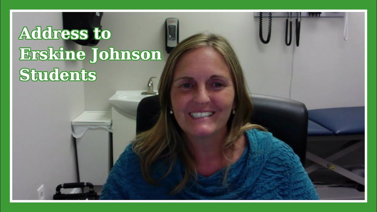 Address to Erskine Johnson Students - YouTube