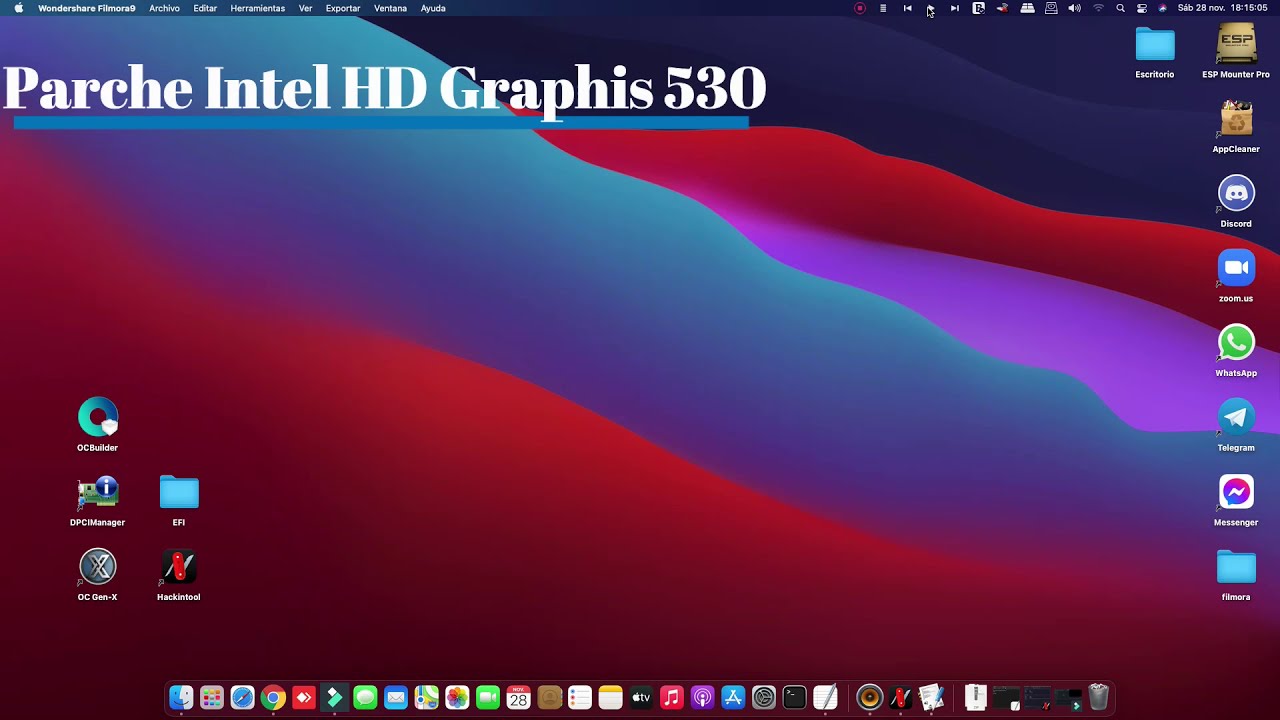 Generar Parche intel HD Graphis 530 con Hackintool, SkyLake Desktop ...