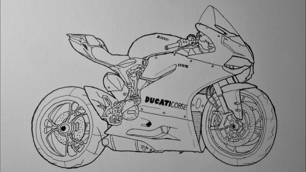 How to Draw a Ducati - YouTube