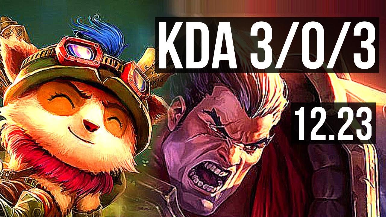 Teemo Vs Darius Top 3 0 3 1 6m Mastery Kr Diamond 12 23 Youtube