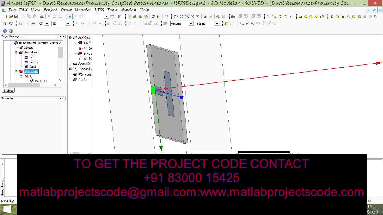 Hfss design for Dual Resonance Proximity Coupled Patch Antenn - YouTube